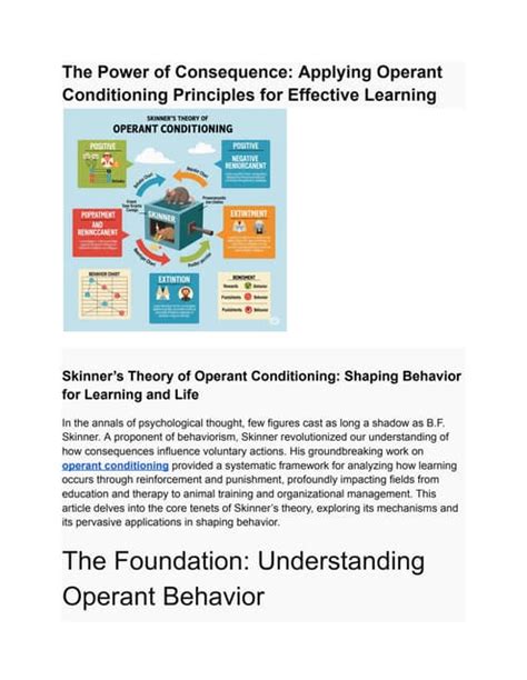 B F Skinners Operant Conditioning Ppt