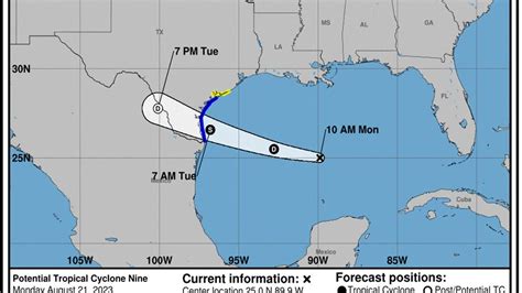 Tropical Storm Expected To Hit Texas Coast Tuesday