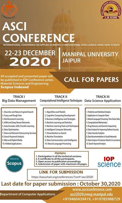 Scopus Conference Computerscience Science Datascience Phd Dr