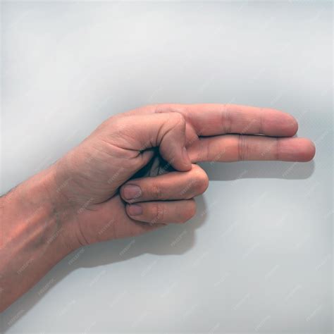 Premium Photo Letter H In American Sign Language Asl