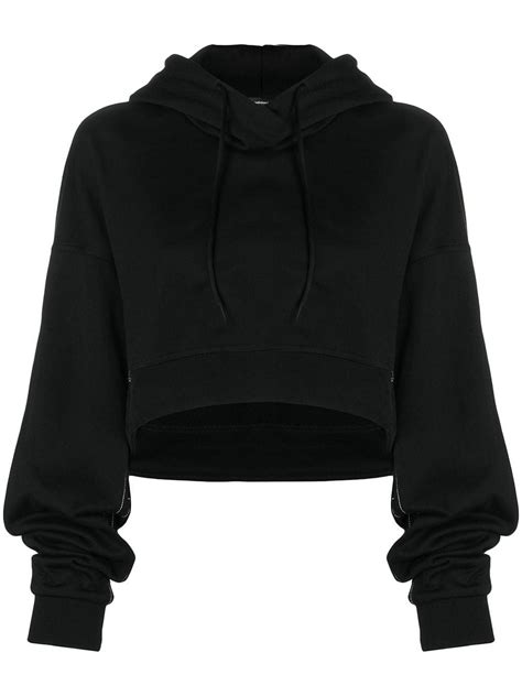 Y 3 Cropped Hoodie Tops Luxury Activewear Hoodie Design Cropped