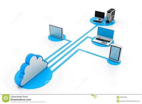 Cloud Computing Concept Stock Illustration Illustration Of Network 48321822