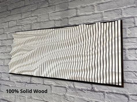 Luxury Parametric Wall Art Unique Textured Wall Art 100 Solid Wood