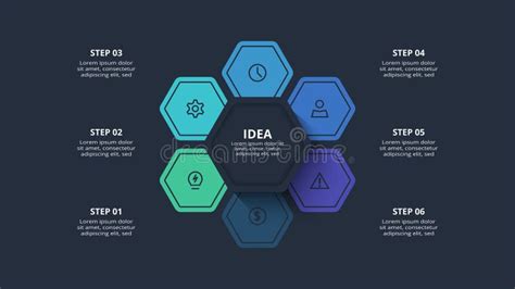 Creative Infographic With 6 Elements Presentations Vector