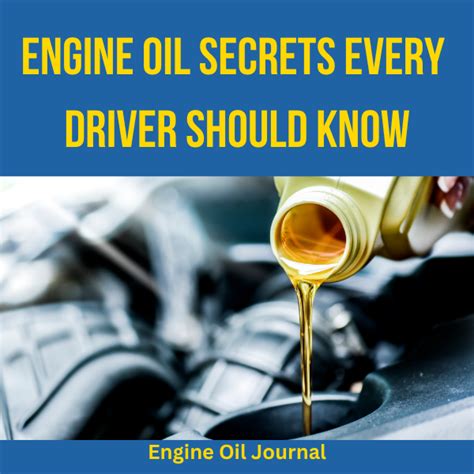Engine Oil Secrets Every Driver Should Know