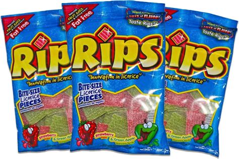 Rips Rainbow Bite Size Sugar Candy 4 Ounce Bag Grocery
