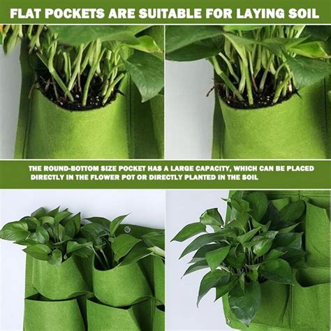 Fickor Gröna Odla Påsar Planter Vertikal Trädgård Vicedeal