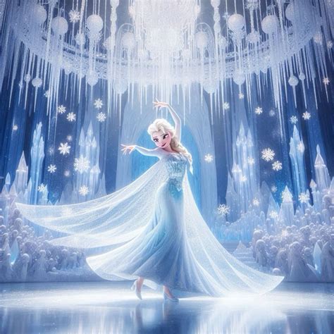 Elsa Dancing In Her Ice Castle Elsa Basteln