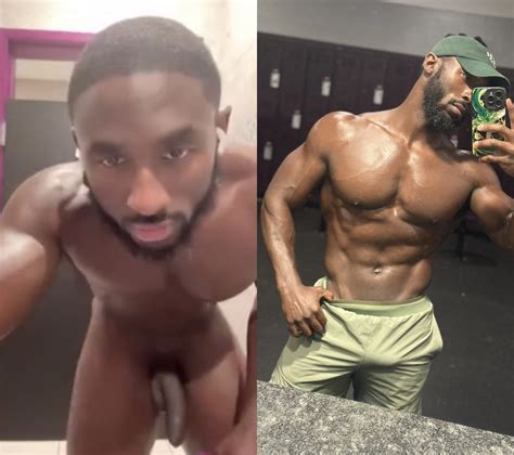Black Sexy Alpha Bull Showers After Workout