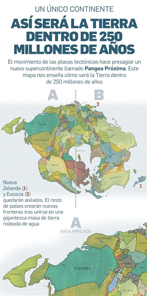 El Mapa Que Muestra Cómo Sería La Tierra Dentro De 250 Millones De Años