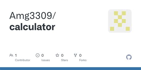 Github Amg3309calculator