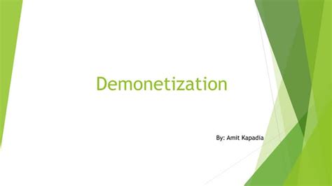 Demonetization In India Pptx