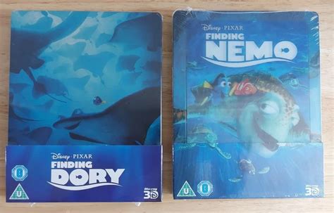 Finding Dory 3d 2d And Finding Nemo 3d 2d Lenticular Bluray Steelbooks Region Free £42 99