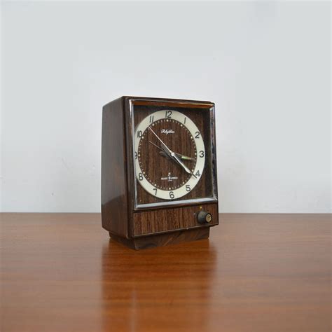 Wooden Wall Clock Junghans Electora 1970s Rent Only Modernon A