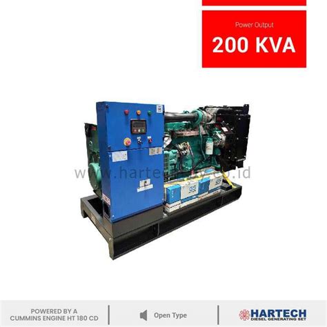Jual Genset Genset 200kva Open Type Ht200cd Hartech