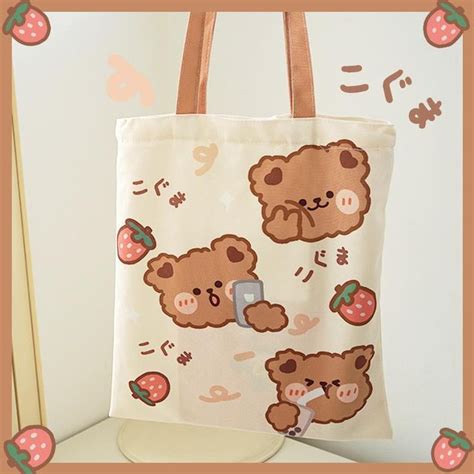 Kawaii Bags Bags Aesthetic Cute Tote Bags Shopper Bag