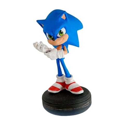 Sonic Action Figure 12cm Pintado à Mão Impressão 3d Elo7