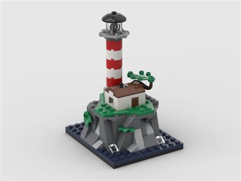 Lego Moc Mini Lighthouse By Brixbuild Rebrickable Build With Lego