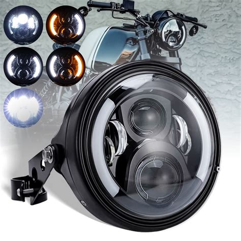 Round Led Lights For Motorcycles Auto Parts 575 Inch Round Led