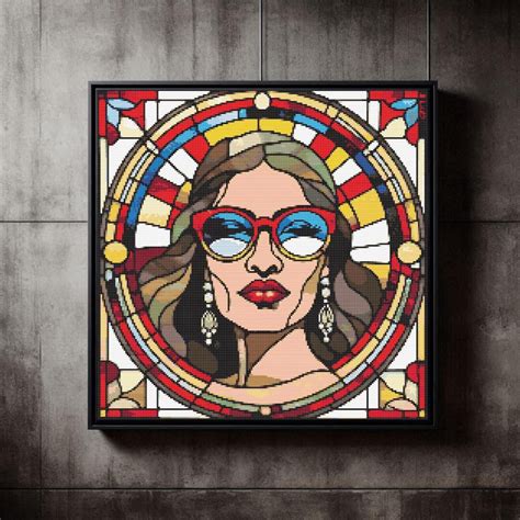 Stained Glass Cross Stitch Pattern Cross Stitch Pattern Instant Pdf