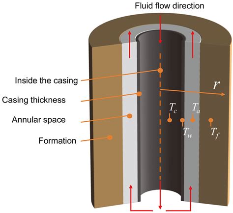 Schematic Representation Of Wellbore And Formation Temperature Fields