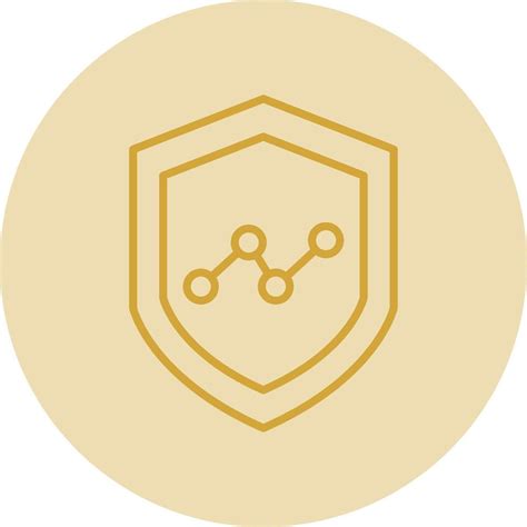 Security Analytics Line Yellow Circle Icon 44260514 Vector Art At Vecteezy