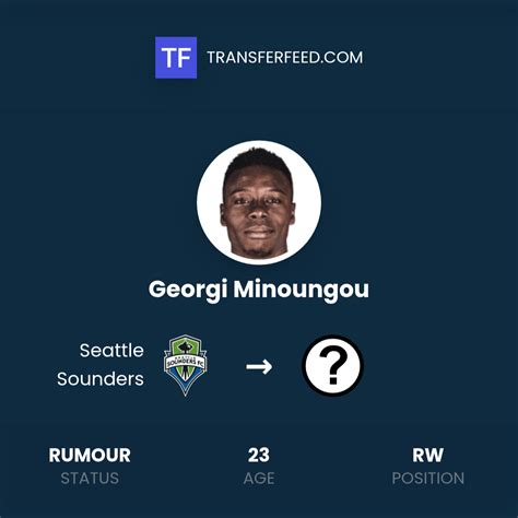 Georgi Minoungou Leaving Seattle Sounders Transferfeed