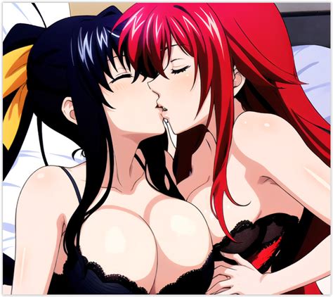 Rule 34 Ai Generated Akeno Himejima High School Dxd Lesbian Couple Lesbian Kiss Lesbian Sex