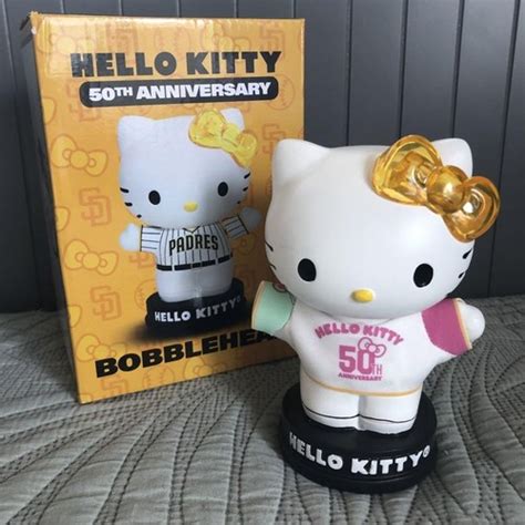 Hello Kitty San Diego Padres 50th Anniversary Light Up Bobblehead 2024