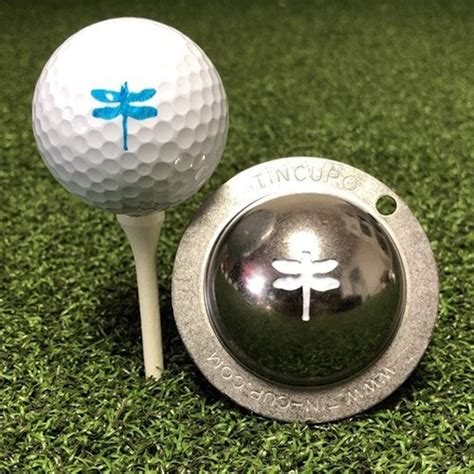 Tin Cup Stainless Steel Golf Ball Stencil For Custom Design Golfing Fun