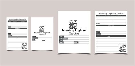 Inventory Logbook Tracker Kdp Interior 15569830 Vector Art At Vecteezy