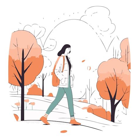 Walking Outdoor Vectors And Illustrations For Free Download Freepik