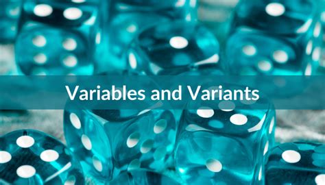 Variables And Variants