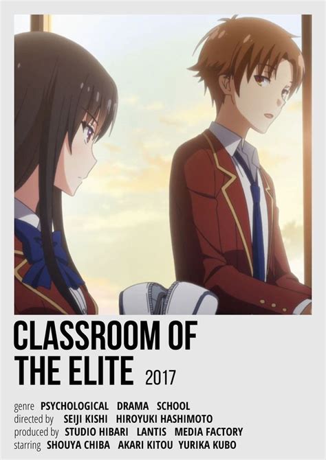 Classroom Of The Elite Poster Seni Seni Anime Kiat Belajar