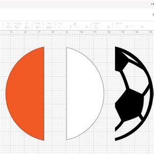 Sports Clipart Split Name Frame Half Sports Balls W Black Orange