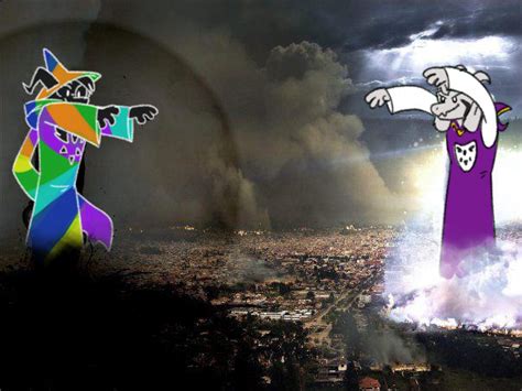Lynxs Art And Comics God Asriel Vs God Ralsei In Blackandwhite Long Cats