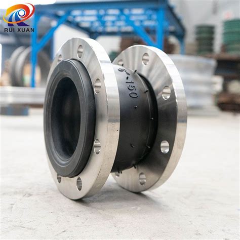 Dn50 Pn 10 Stainless Steel Flange Rubber Expansion Joint Pipe