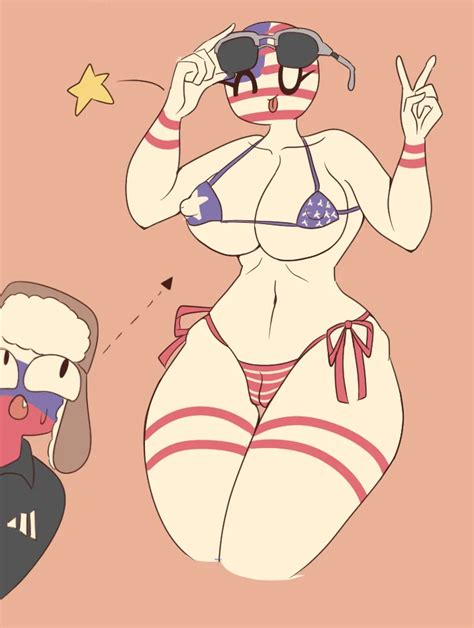 Rule 34 1boy 1girls American Flag American Flag Bikini Bikini