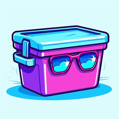 Premium Vector A Purple Plastic Container With A Purple Lid And Purple Glasses