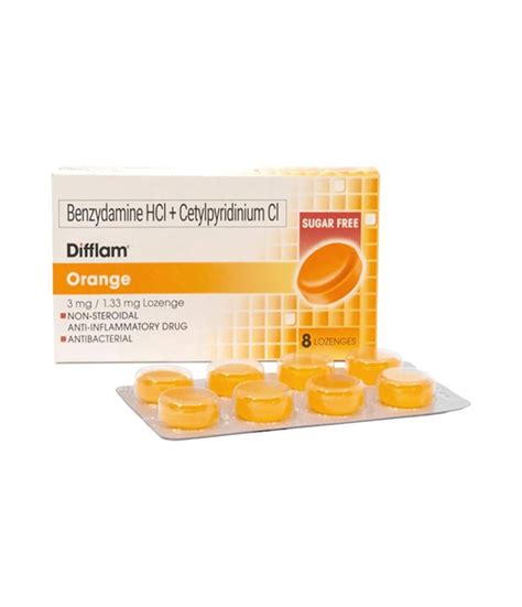 Difflam Orange Mg Loz Sf X S Rose Pharmacy Medicine Delivery
