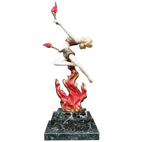 Art Deco Paris Ballet Dancer Sculpture By Dh Chiparus And Etling