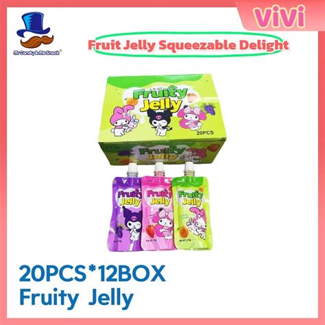 20pcs Fruit Jelly Cartoon Packaging Jelly Squeeze Fun Individual Packaging Shopee