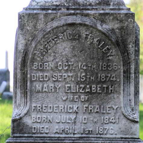 Frederick Fraley 1836 1874 Find A Grave Memorial