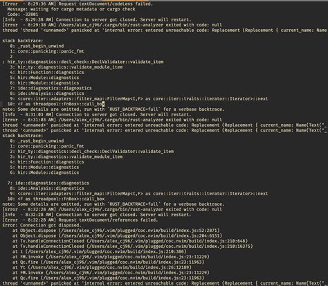 Rust Analyzer Coc Rust Analyzer Broken Since Ra2021 05 03 · Issue 8874 · Rust Langrust