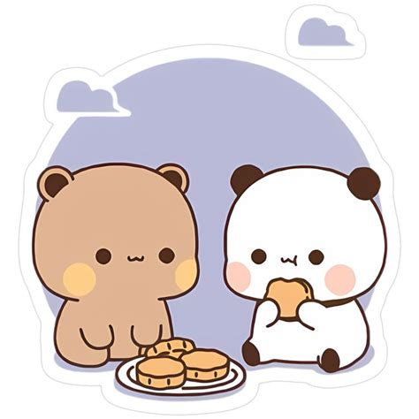 Bubu Dudu Dancing In Love Sticker Cute Cartoon Drawings Cute Doodles