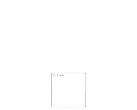 Date Code Genie Removable Square Plain Label 2 X 2