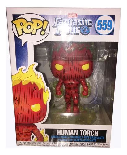 Funko Pop Marvel Fantastic Four Human Torch Envío Gratis