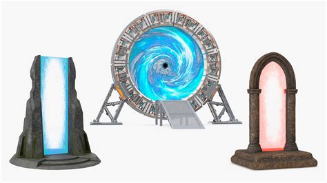 Fantasy Portal Gates Collection 2 3d Model 69 3ds Fbx Obj Ma