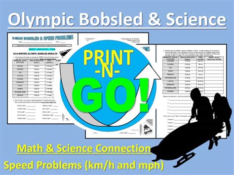 Sports And Science Article Olympic Bobsled Sub Plans Forces And Motion Stem