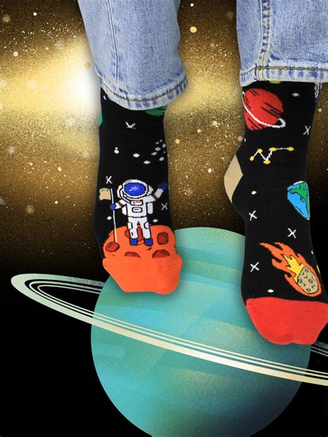 Buy United Odd Socks Black Space Explorer Socks 3 Pack From Next Australia